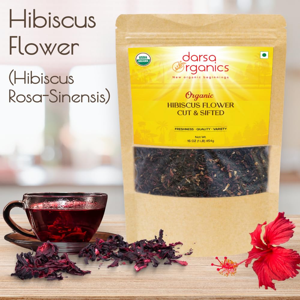 Darsa hibiscus flowers for herbal detox tea