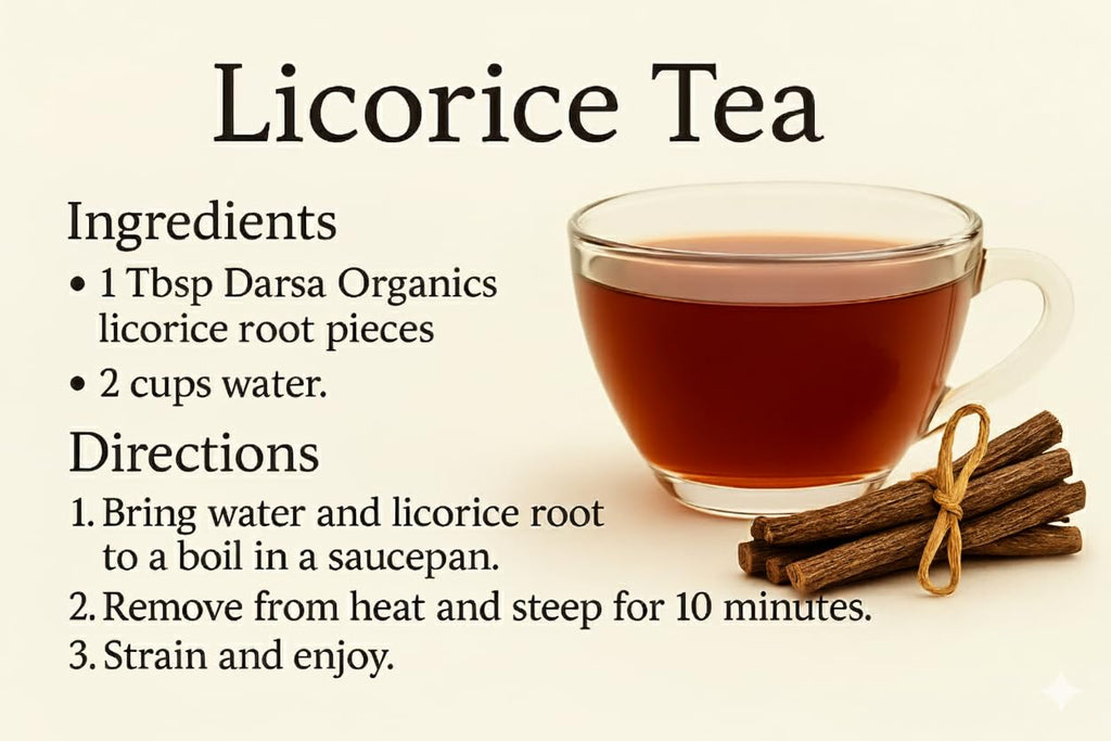 Darsa Organics herbal licorice root supplement