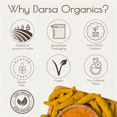 Darsa Organics turmeric root spice