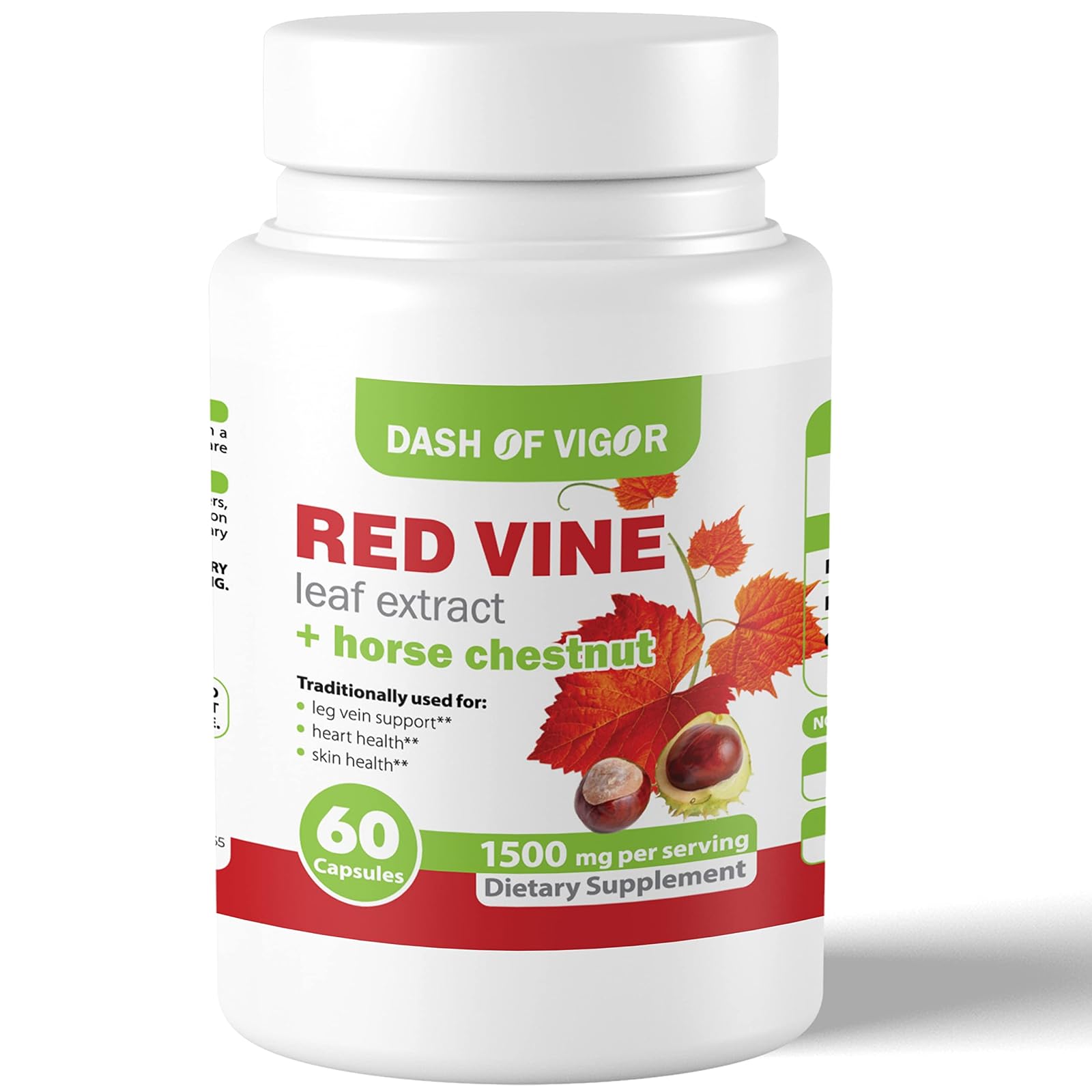 Dash of Vigor red vine leaf capsules