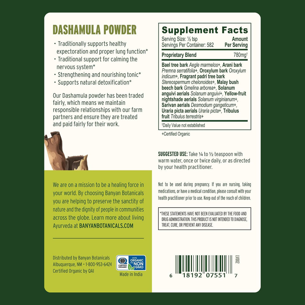 Dashamula powder for holistic healing