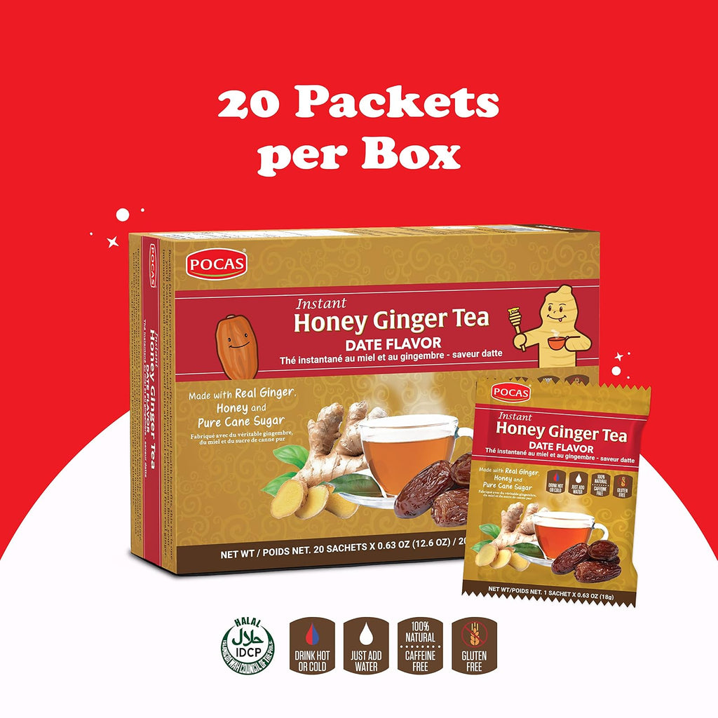 date flavored ginger tea powder