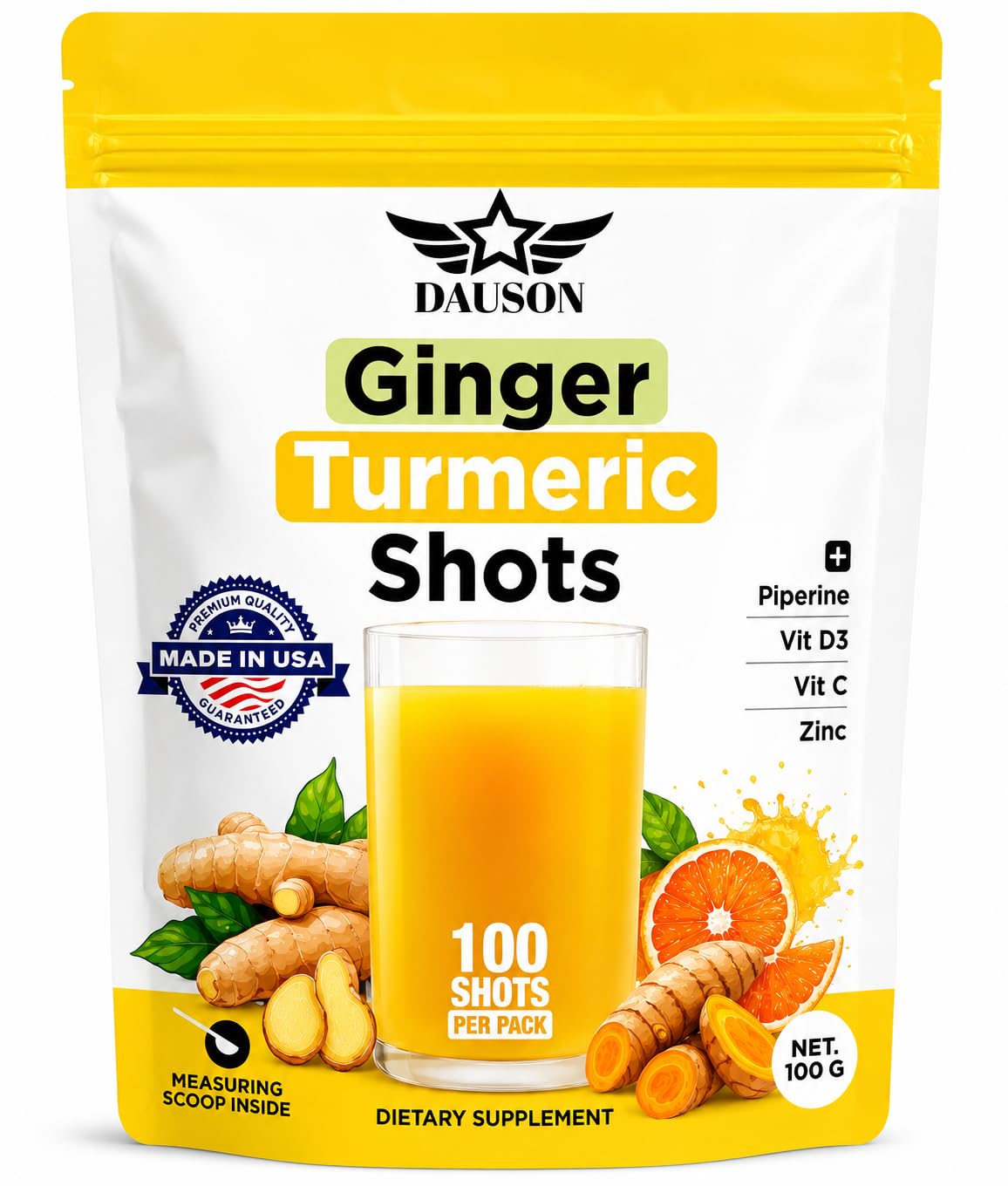 DAUSON ginger turmeric shots benefits