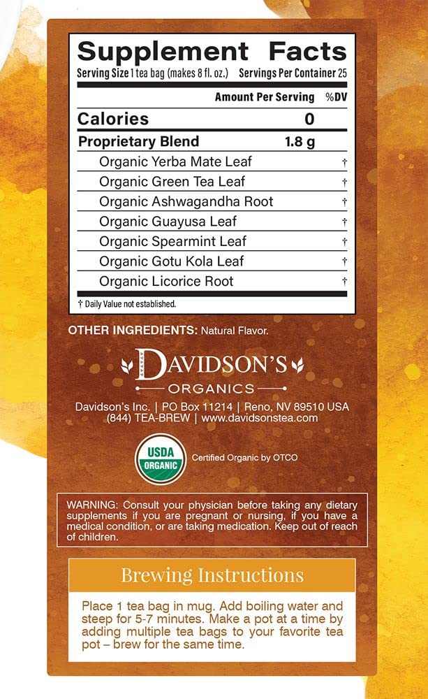 Davidson's energizing tea for daily boost