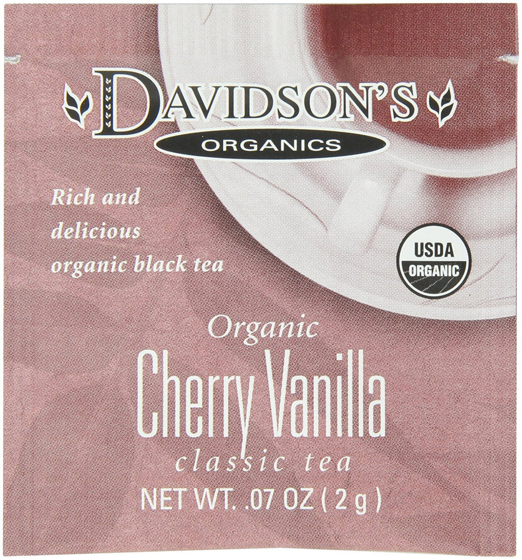 Davidson's Organics cherry vanilla tea bags