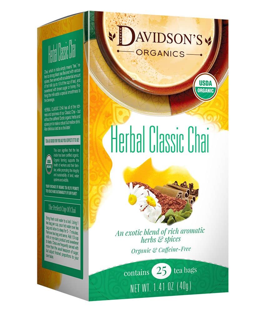 Davidson's Organics herbal classic chai tea bags
