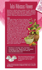 Davidson's tulsi hibiscus tea for relaxation