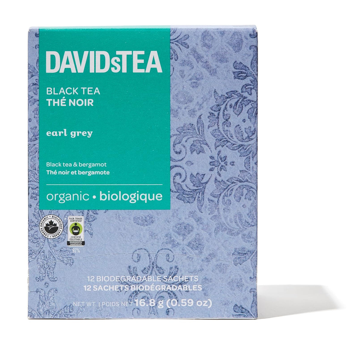 DAVIDsTEA organic Earl Grey tea bags