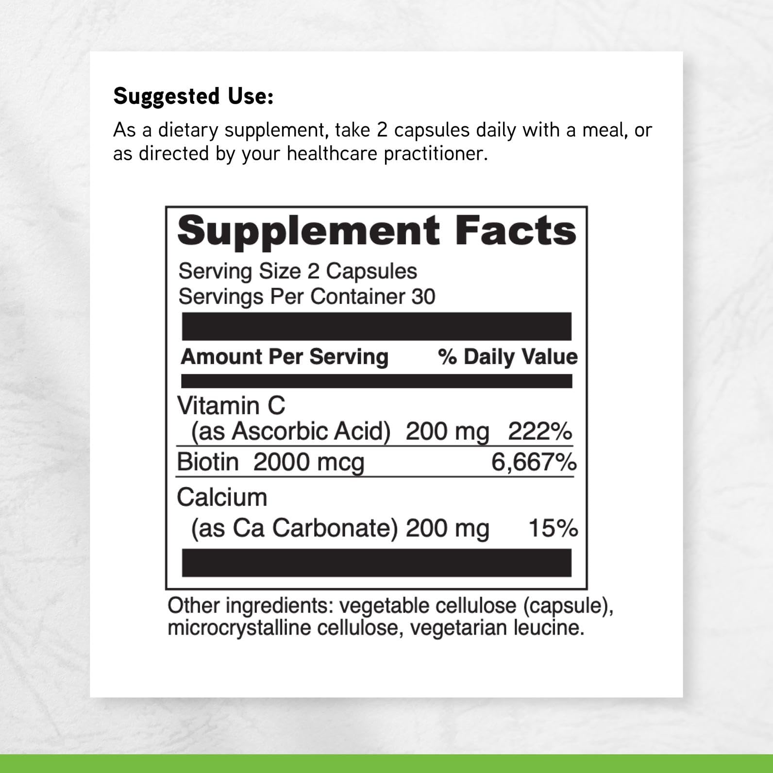 DaVinci Labs biotin for wellness