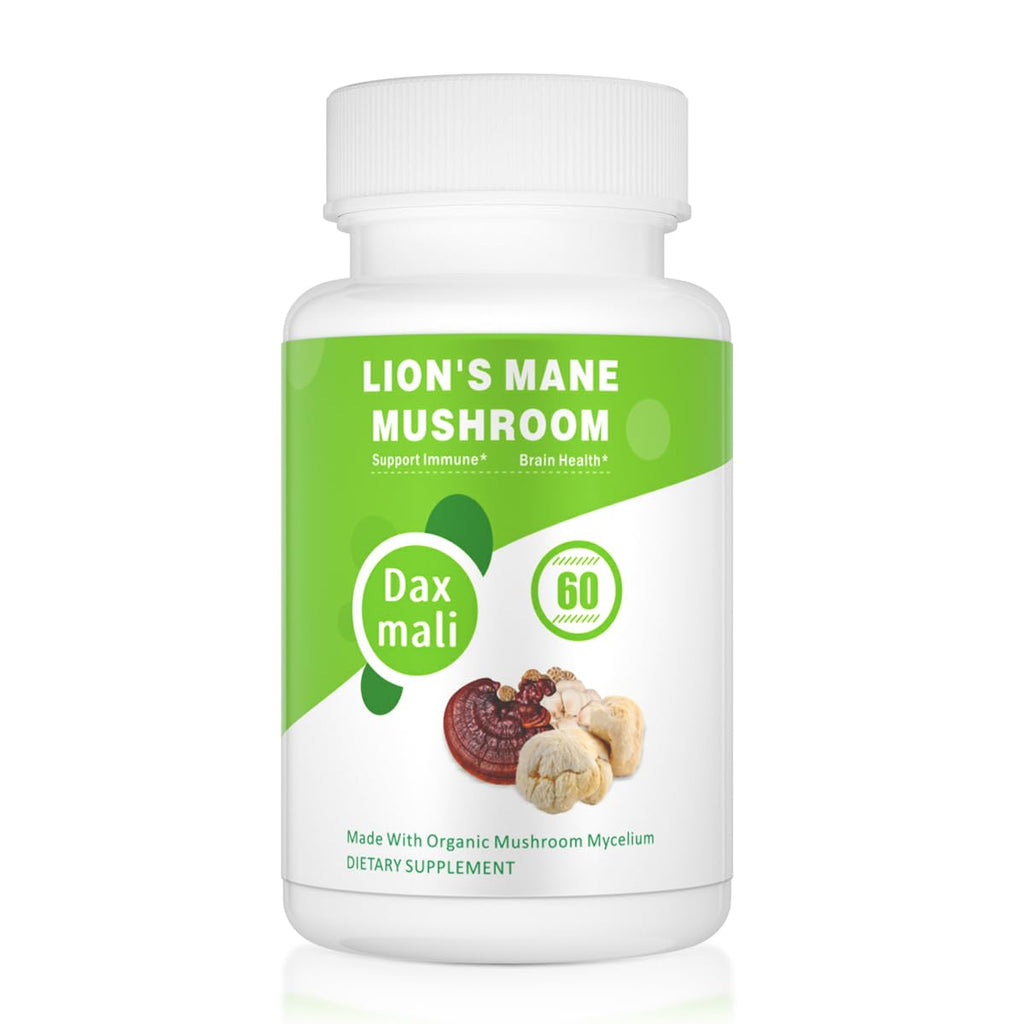 Daxmali Lions Mane mushroom capsules for focus