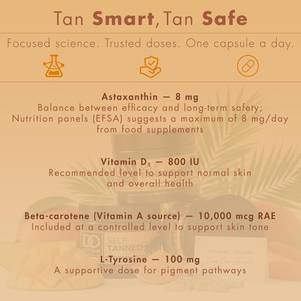 Day One Formula tanning capsules benefits