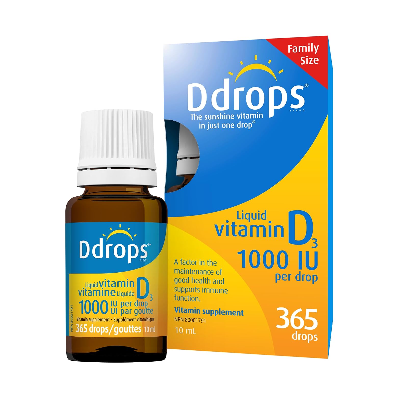 Ddrops vitamin D3 1000 IU drops