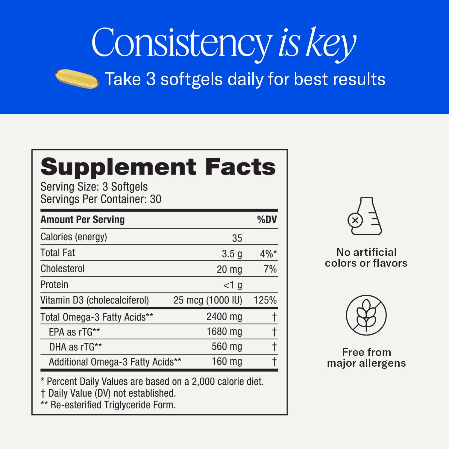 De3 omega 3 supplement for wellness