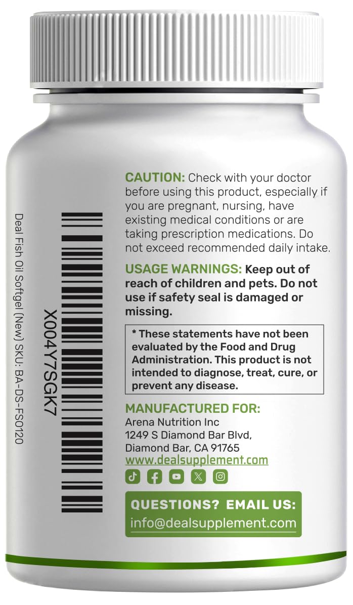 DEAL SUPPLEMENT fish oil for brain function