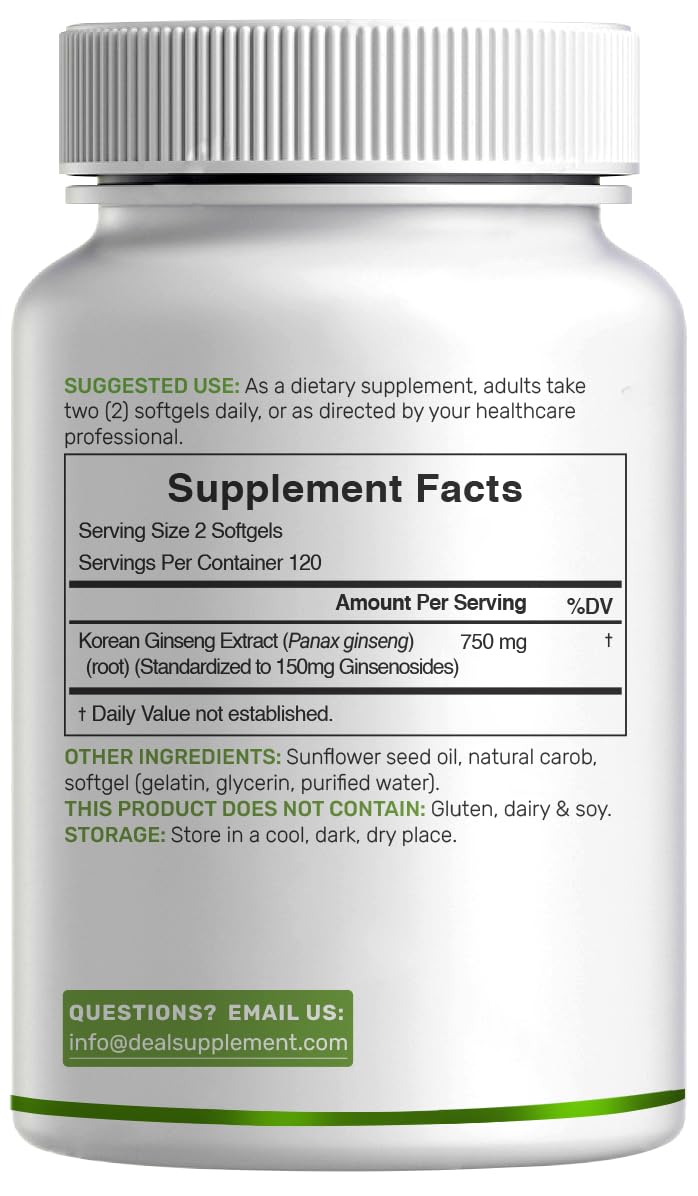 DEAL SUPPLEMENT ginseng for wellness