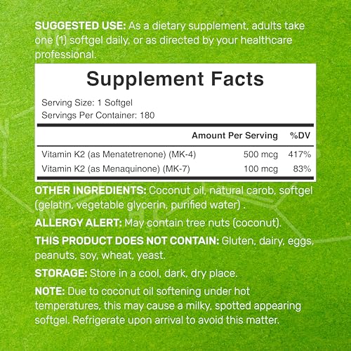 DEAL SUPPLEMENT vitamin k2 benefits