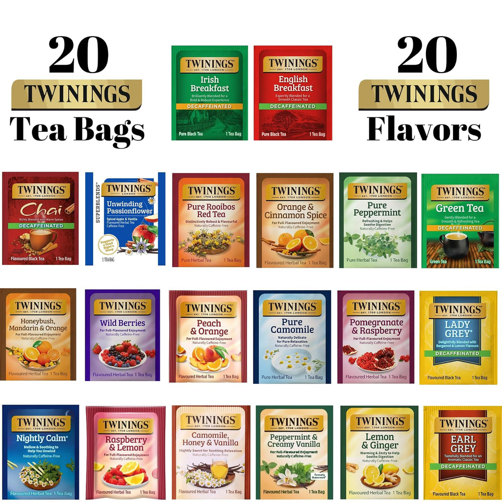 decaf chamomile tea sampler bags