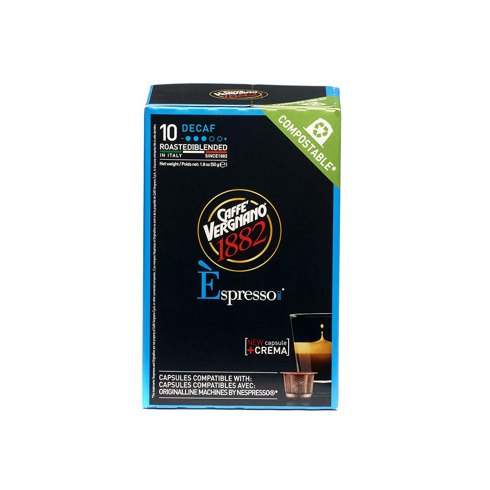 decaf coffee capsules with rich flavour