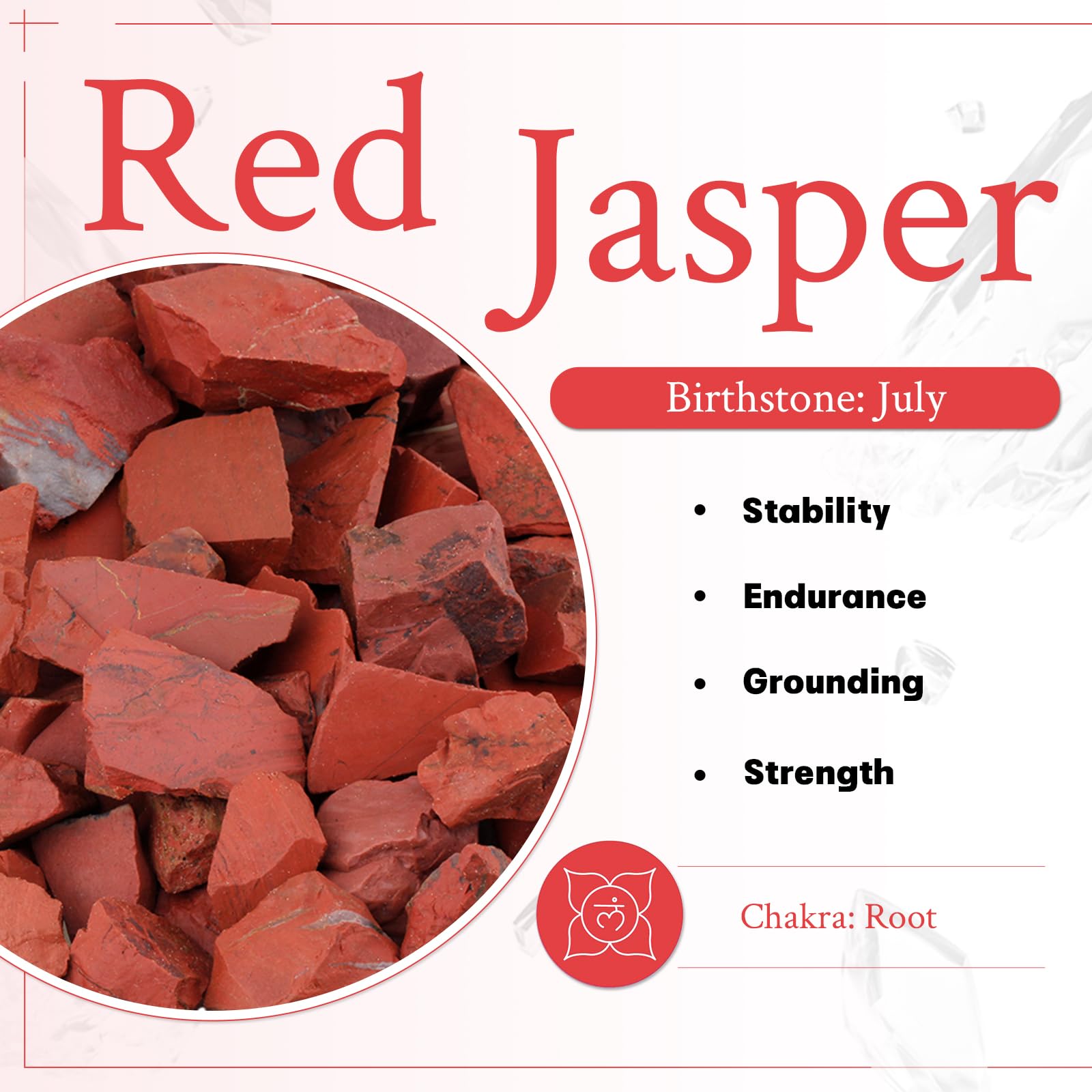 decorative natural red jasper pieces