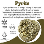 decorative pyrite cluster for wellness