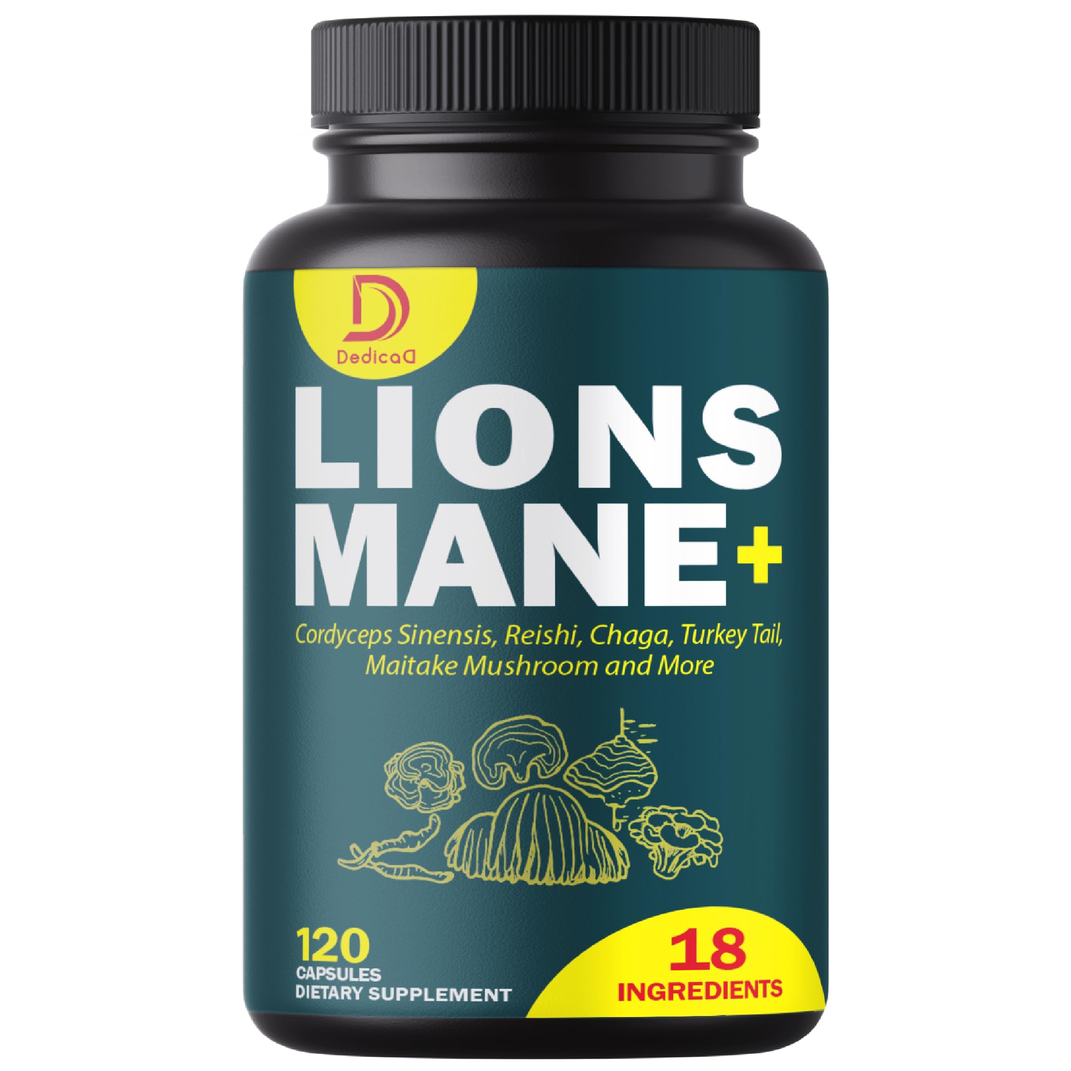 DEDICAD mushroom supplement for brain health
