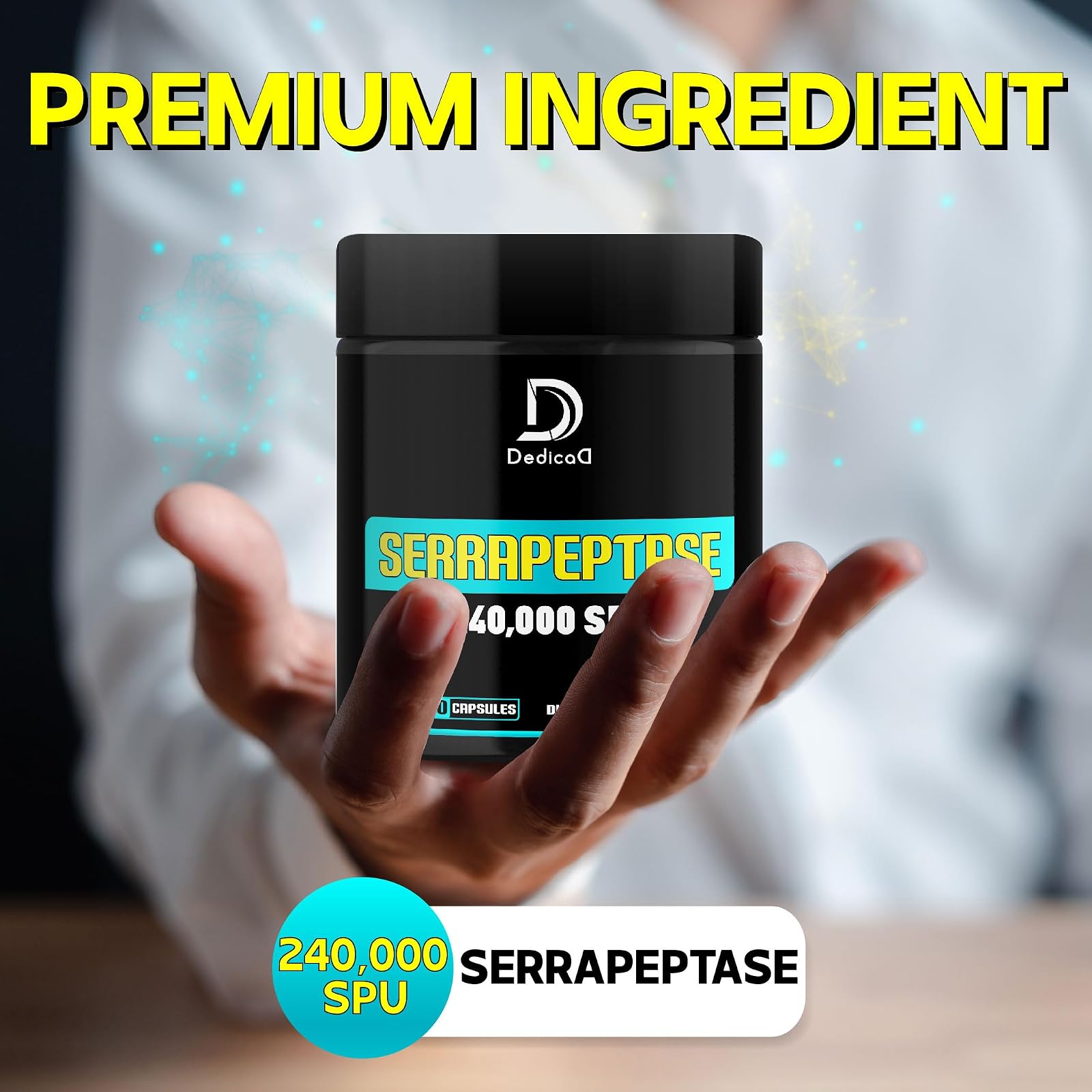 DEDICAD Serrapeptase for gut relief