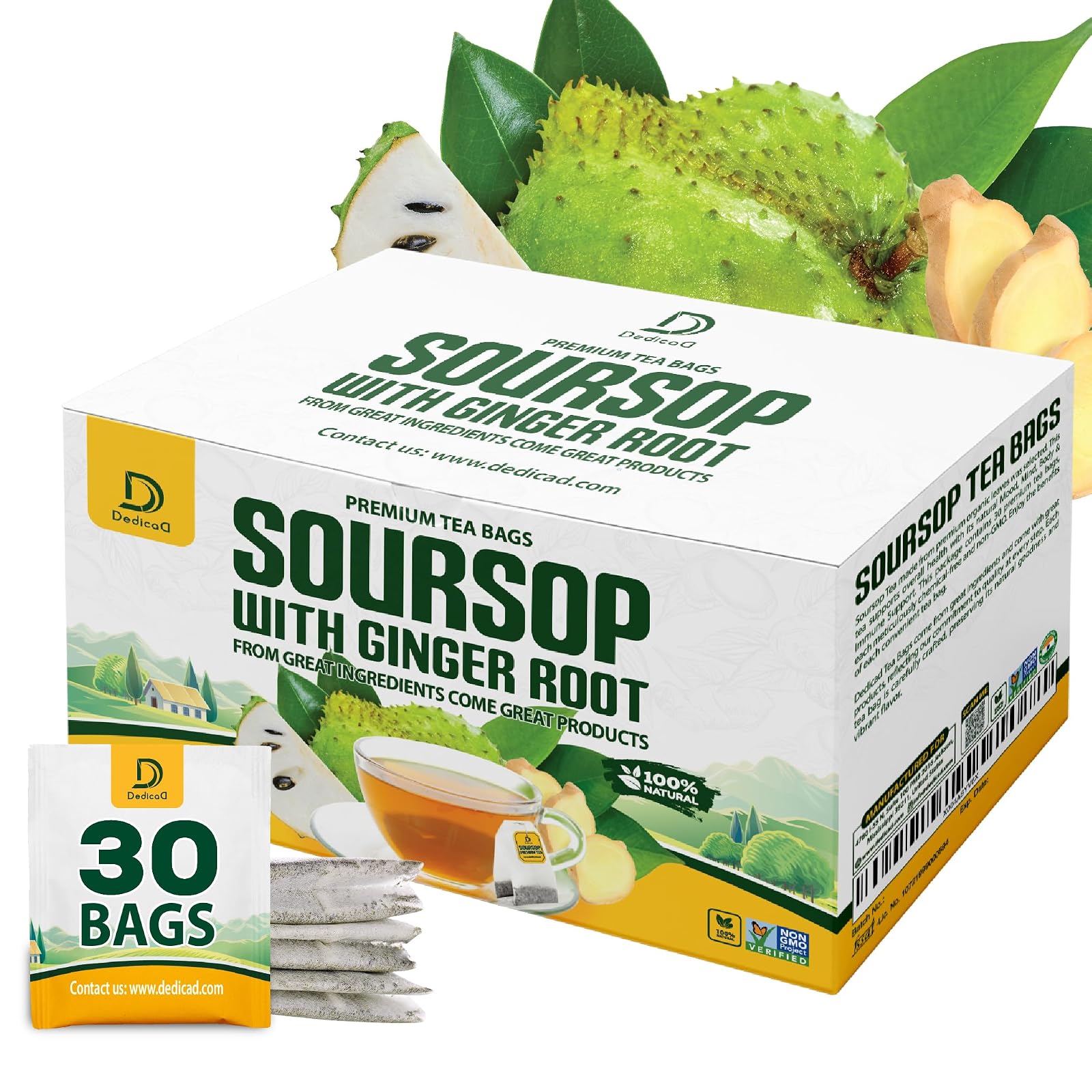 DEDICAD soursop leaves tea bags