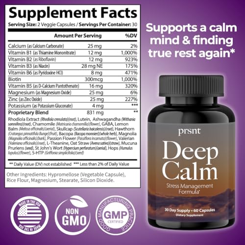 Deep Calm relaxation supplements for everyday use