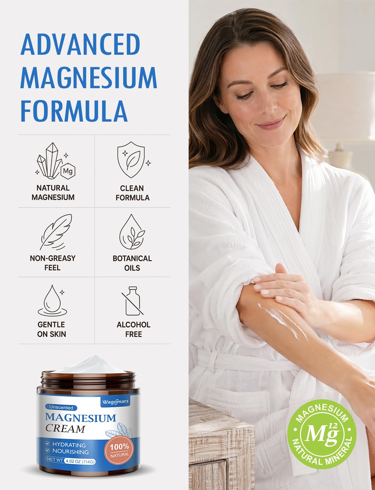 deeply moisturizing magnesium body cream