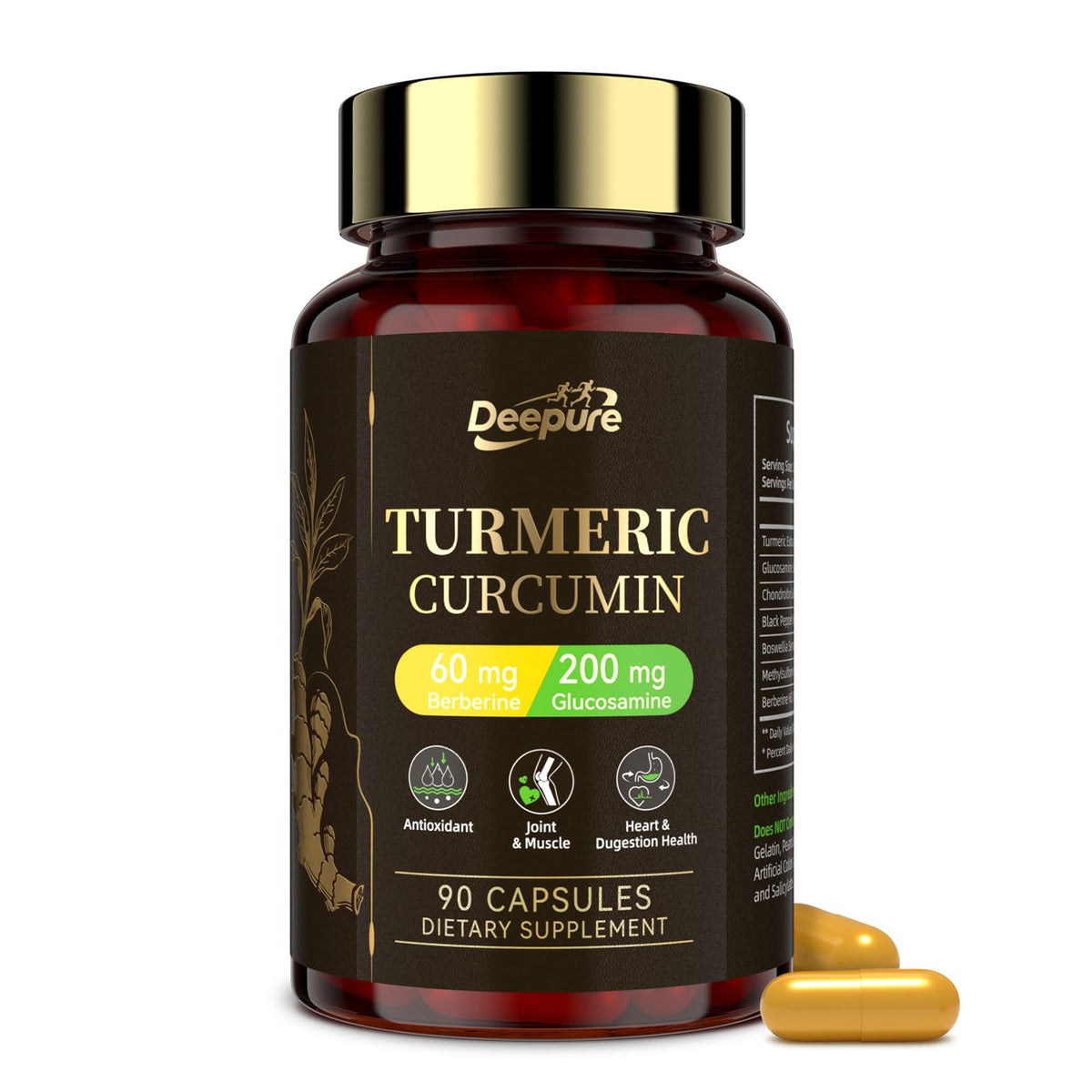 Deepure turmeric capsules for inflammation