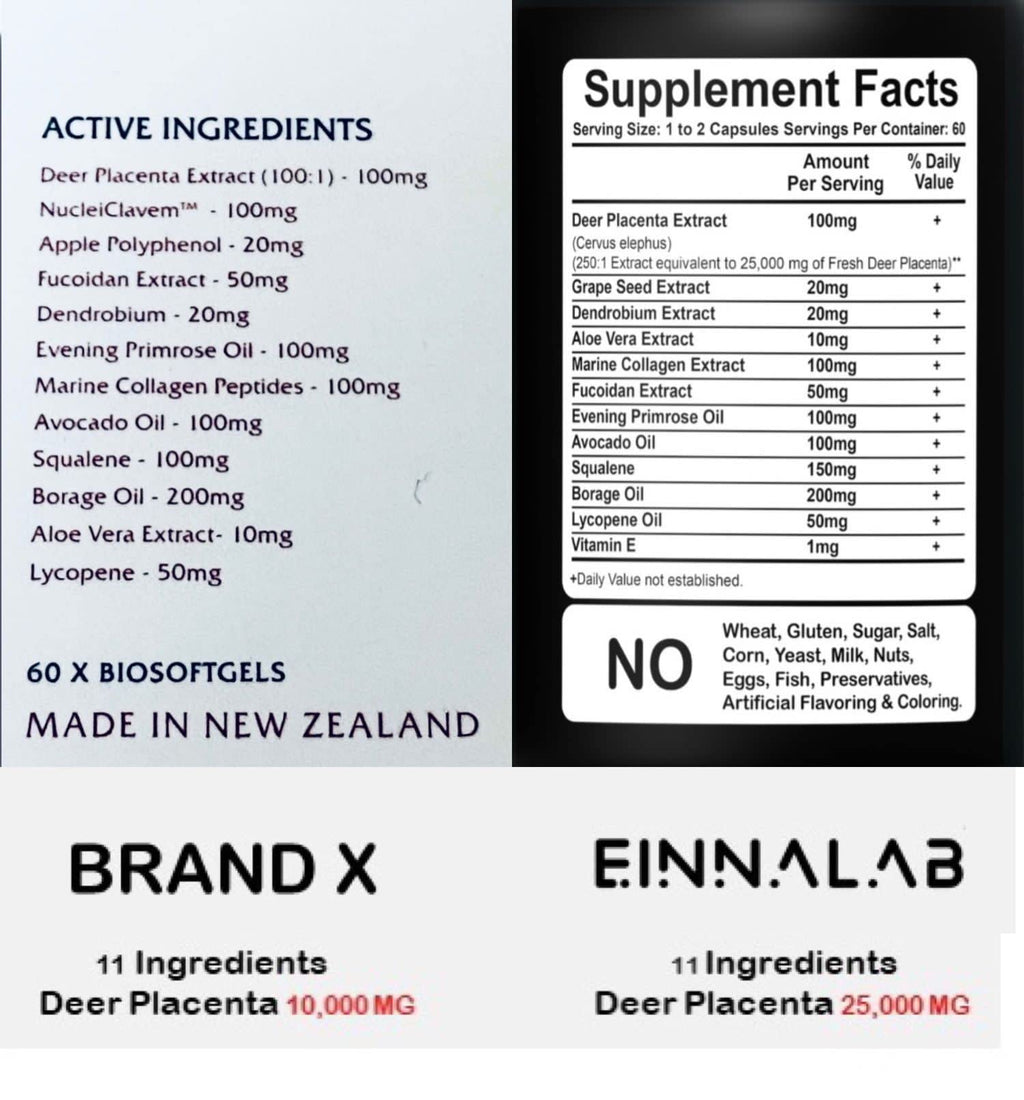 deer placenta capsules for vitality