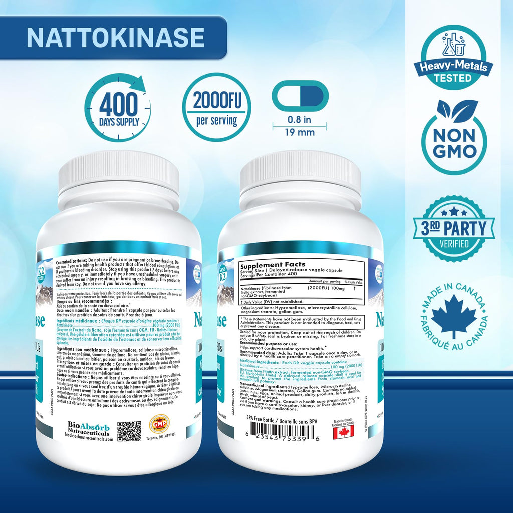 delayed release Nattokinase capsules