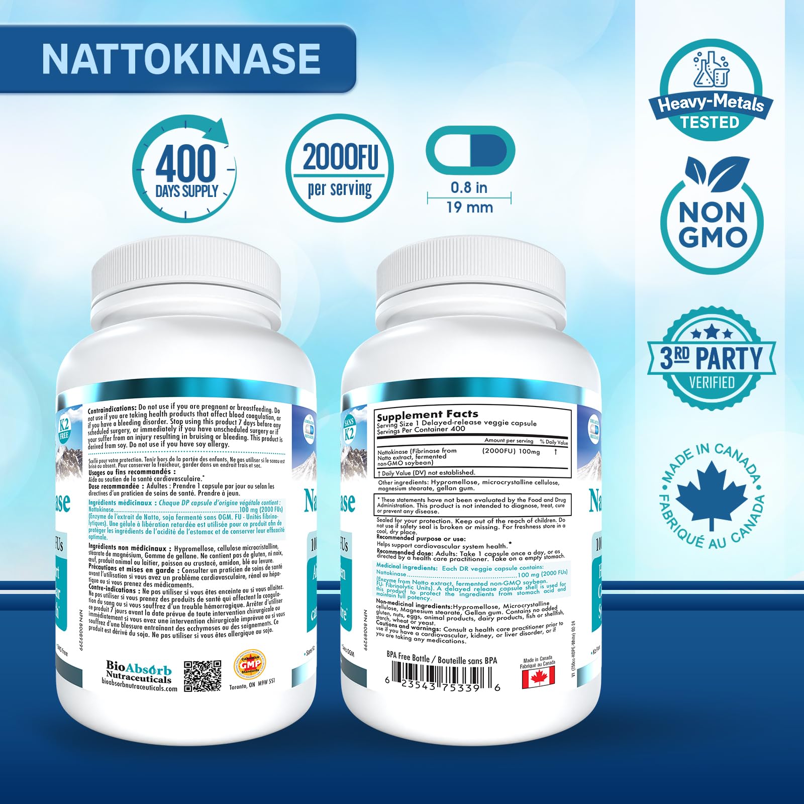 delayed release Nattokinase capsules
