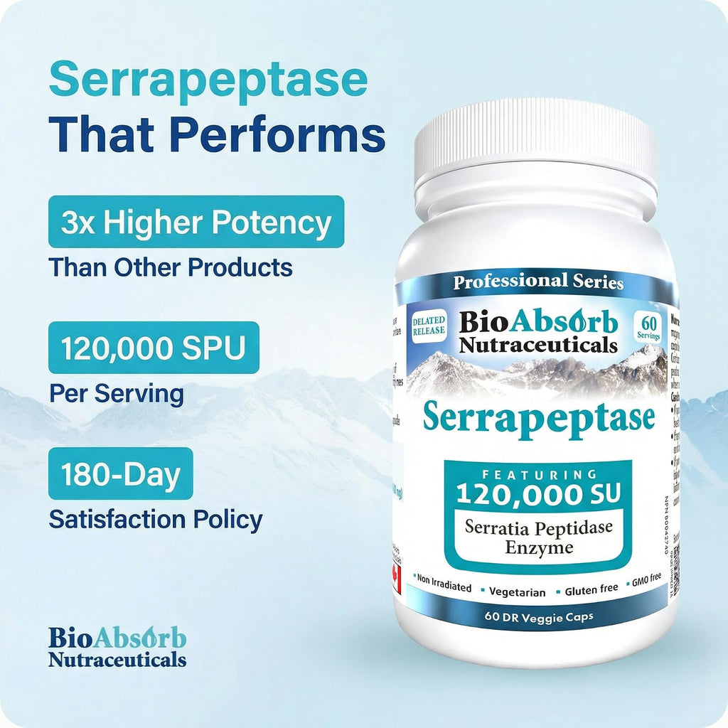 Delayed release serrapeptase capsules