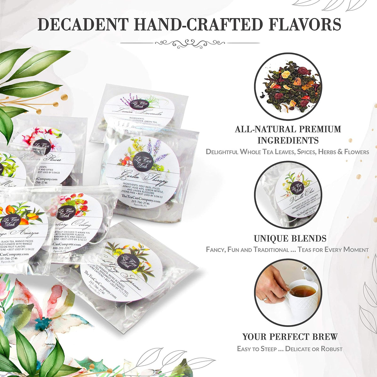 delicate cherry blossom herbal tea blend
