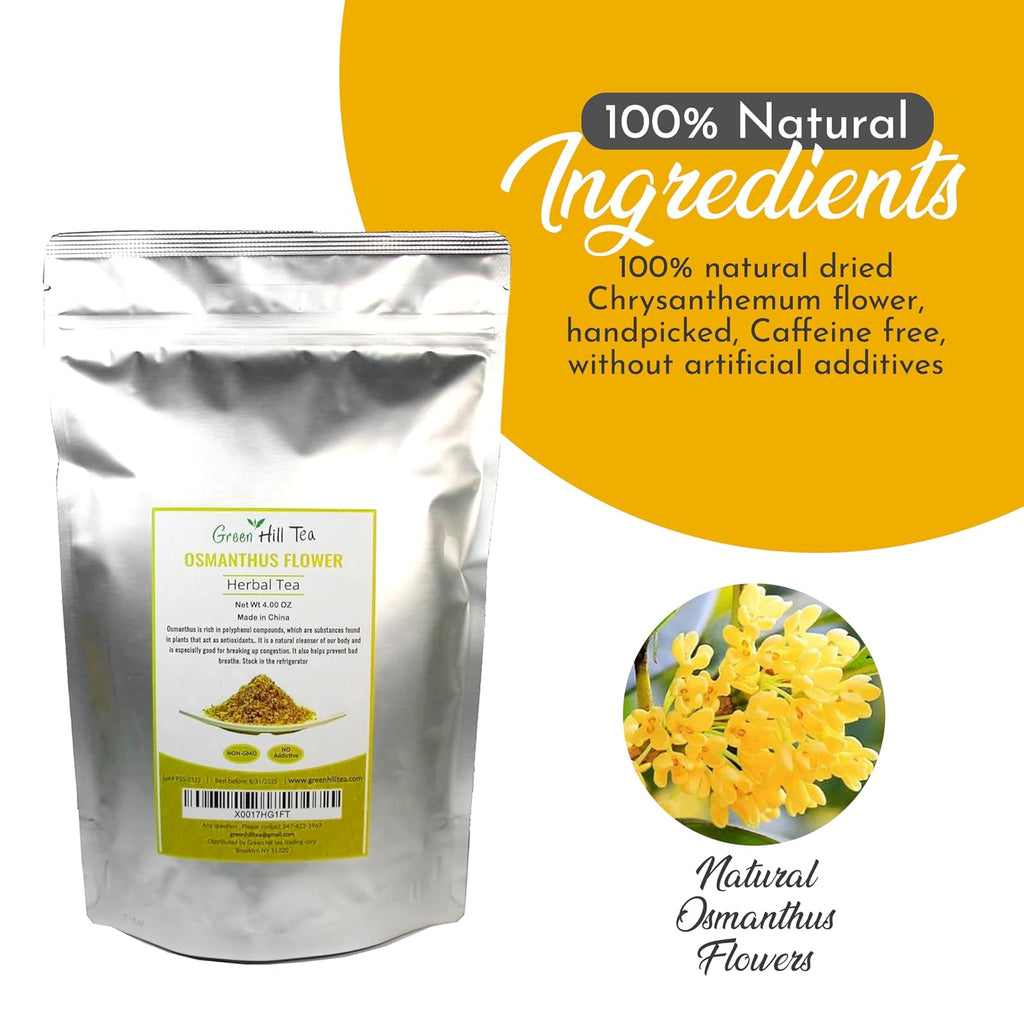 delicate floral notes in herbal tea