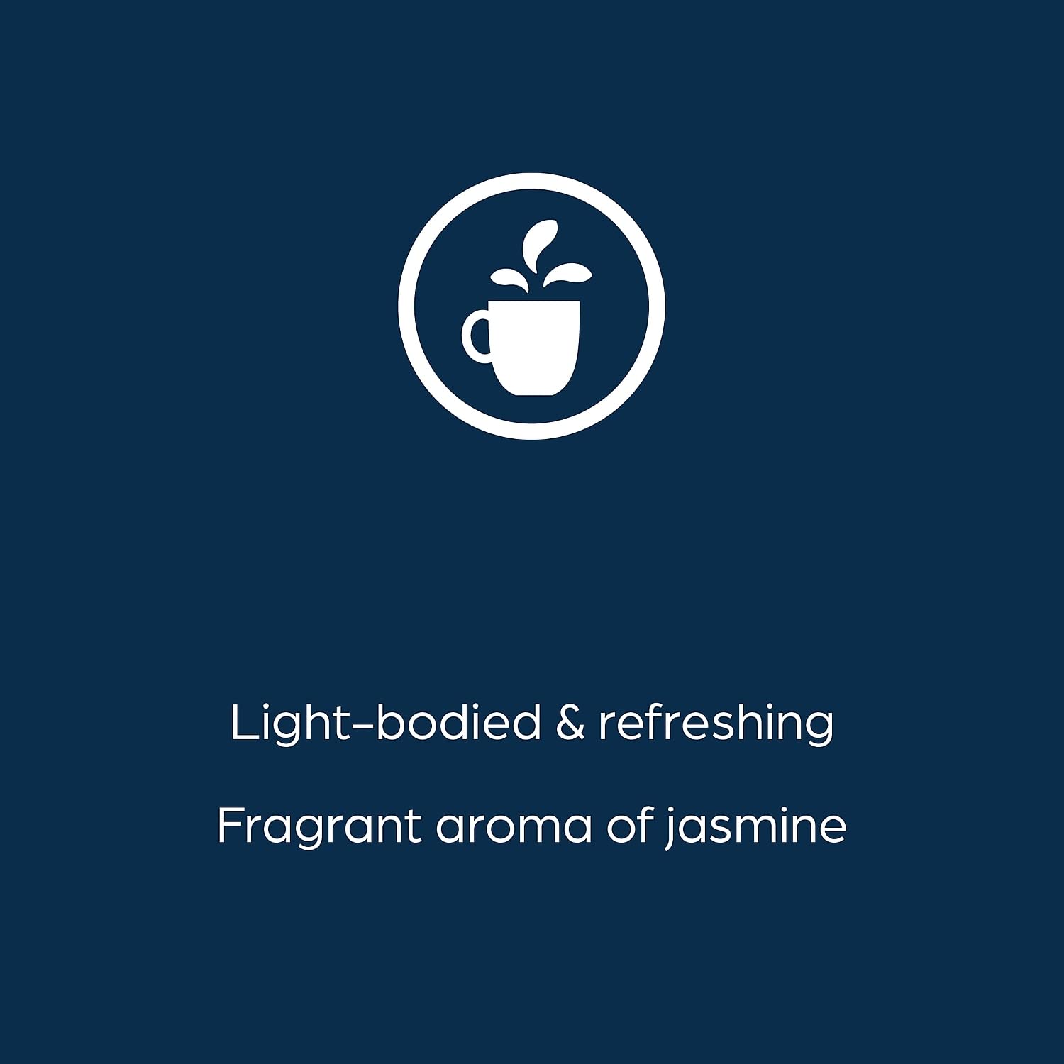 delicate jasmine green tea flavour