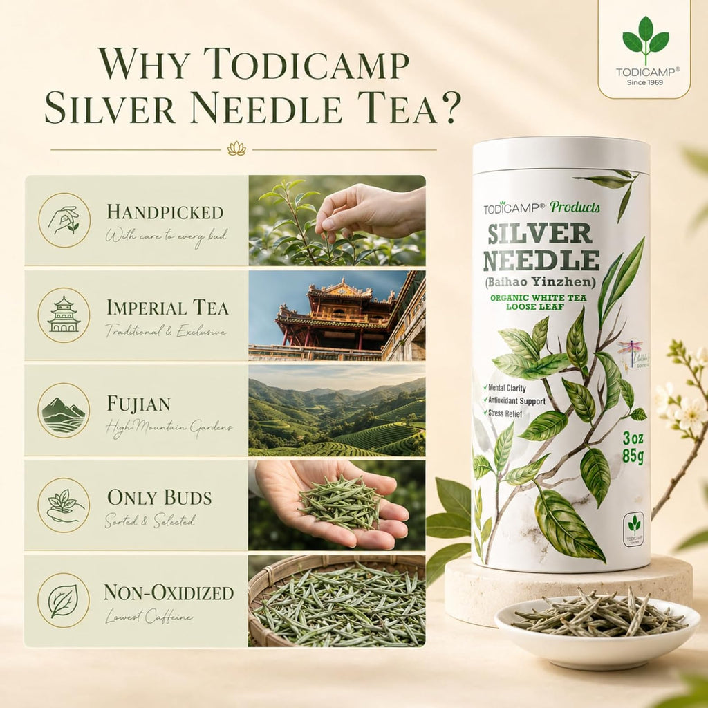 delicate silver needle tea flavour