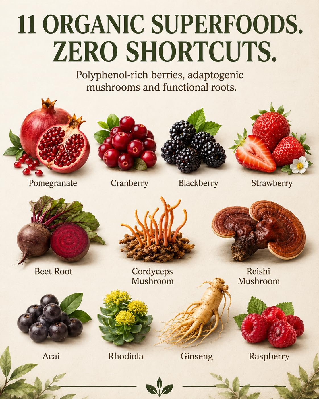 Delicious acai berry smoothie ingredient