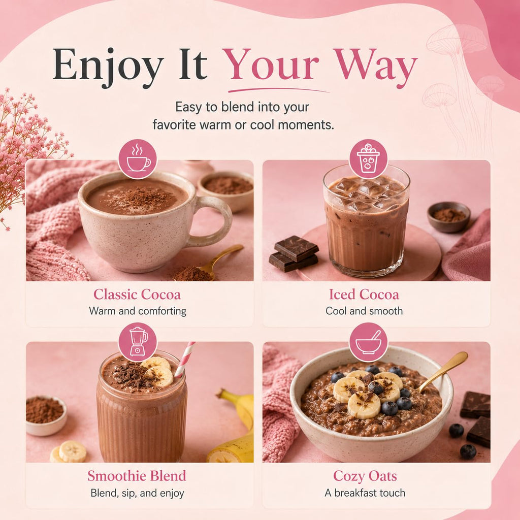 delicious adaptogenic mushroom cocoa