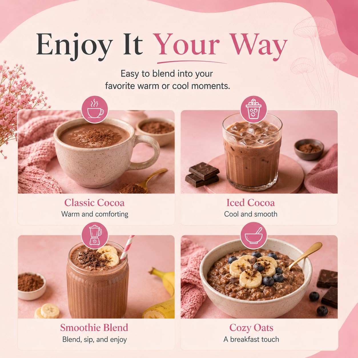 delicious adaptogenic mushroom cocoa
