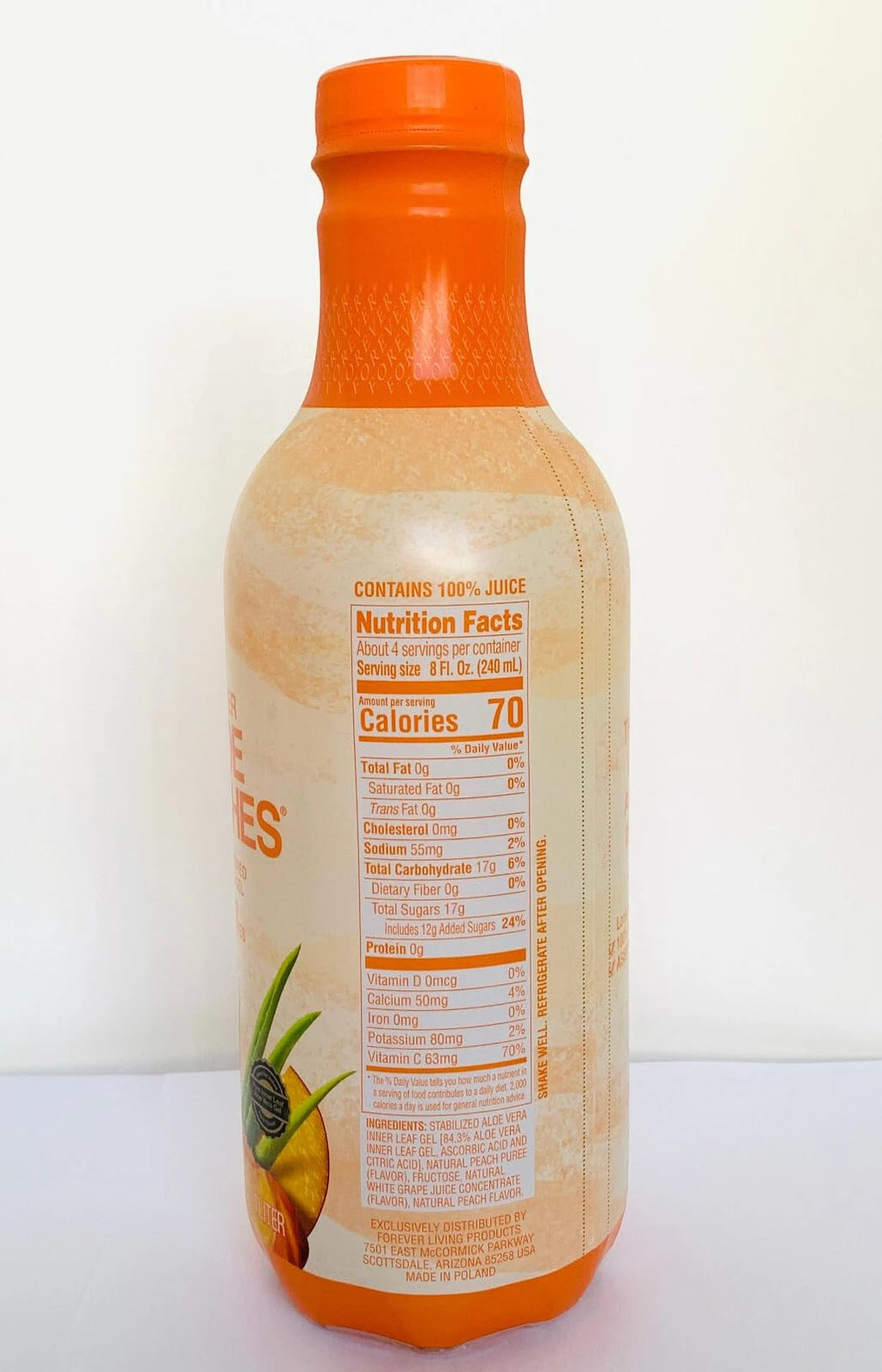 delicious aloe vera peach blend