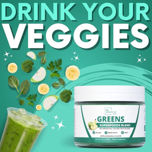 delicious apple banana greens supplement