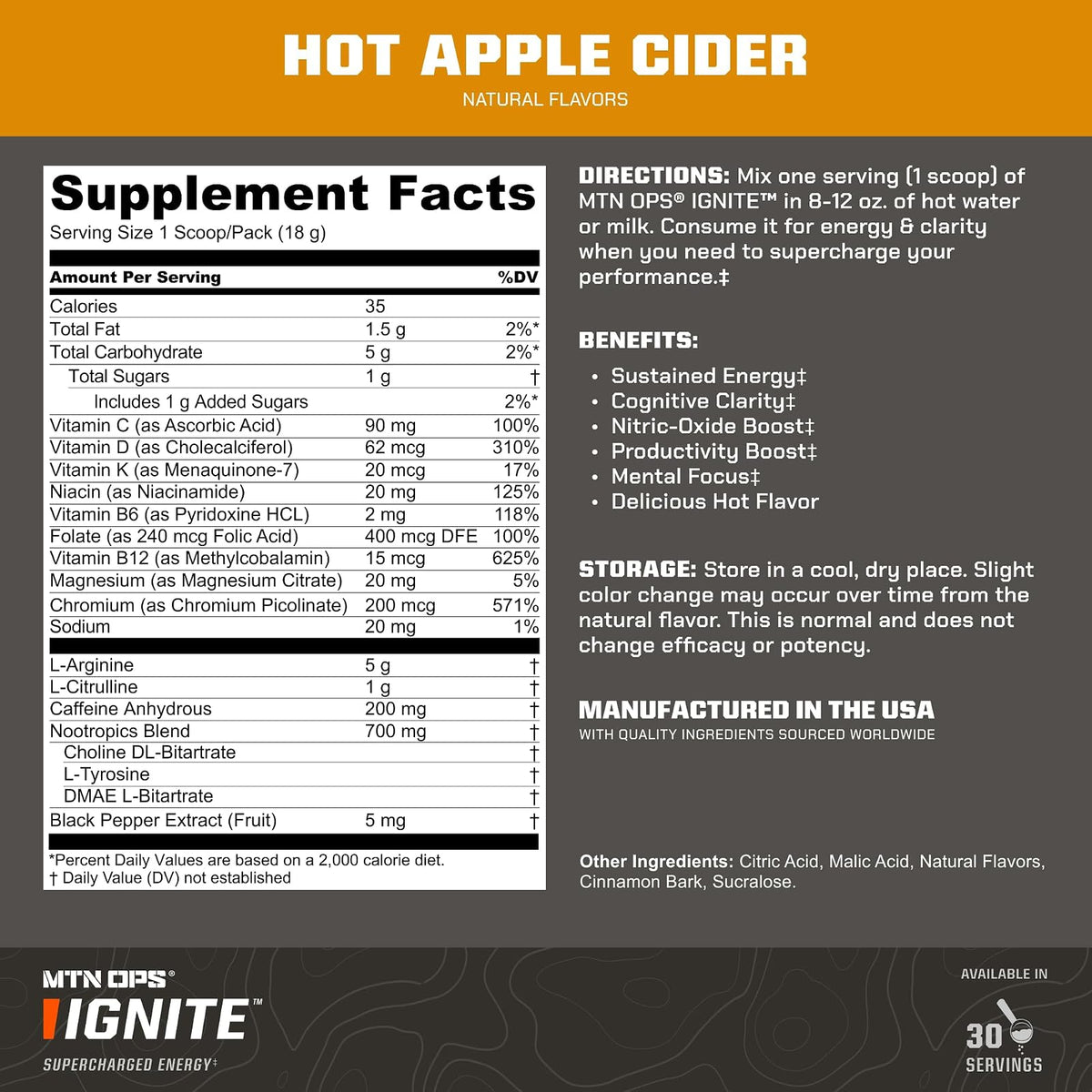 delicious apple cider coffee drink
