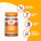 Delicious apple cider vinegar gummy supplements