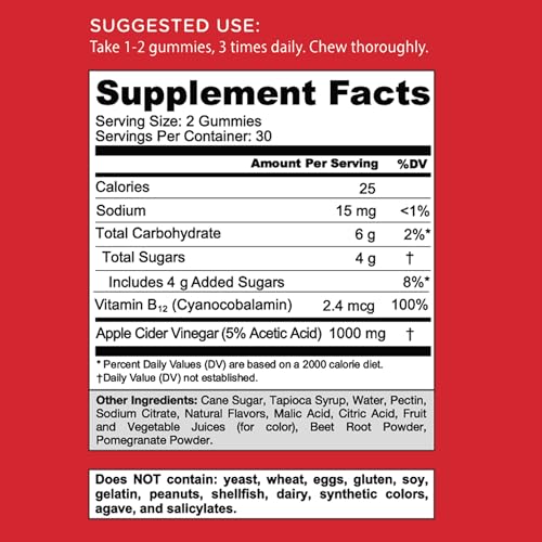 Delicious apple cider vinegar vitamins