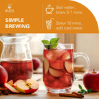 delicious apple cinnamon tea infusion