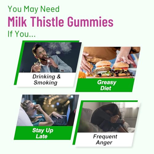 delicious apple flavour milk thistle gummies