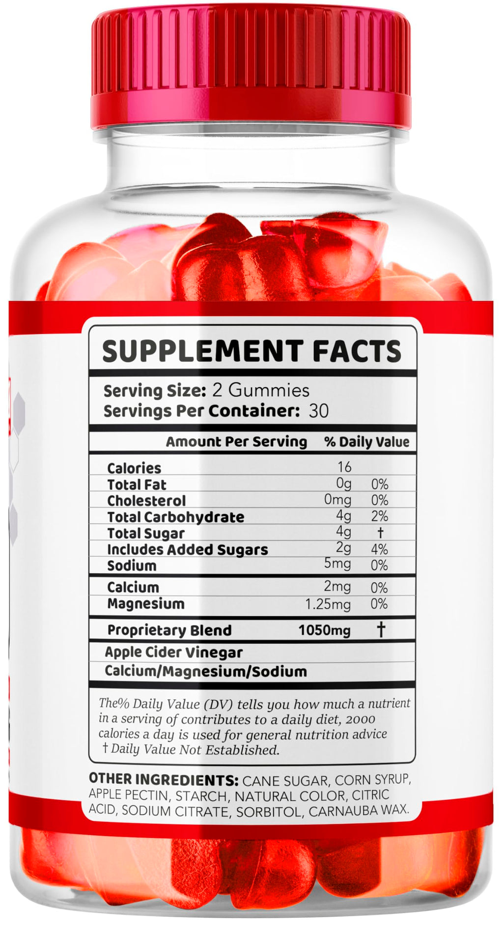 Delicious apple flavour vitamin gummies