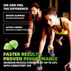 Delicious apple gummies for strength training